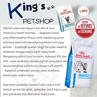 Jual Royal Canin / Makanan Kucing Dewasa / Makanan Kering / Vet RC Skin ...