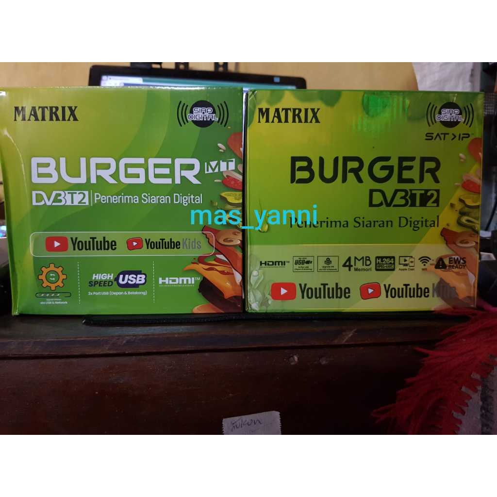Jual STB MATRIX BURGER DVB T2 | Shopee Indonesia