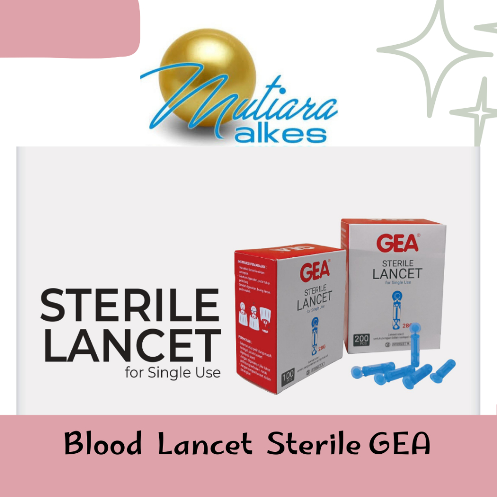 Jual (MUTIARA ALKES) Blood Lancet Jarum Ambil Darah Jarum Lancet 28G ...