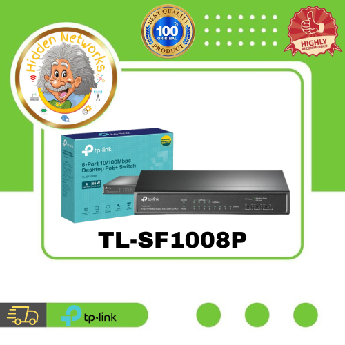 Jual TP-LINK TL-SF1008P 8-Port 10/100Mbps Desktop Switch with 4-Port ...