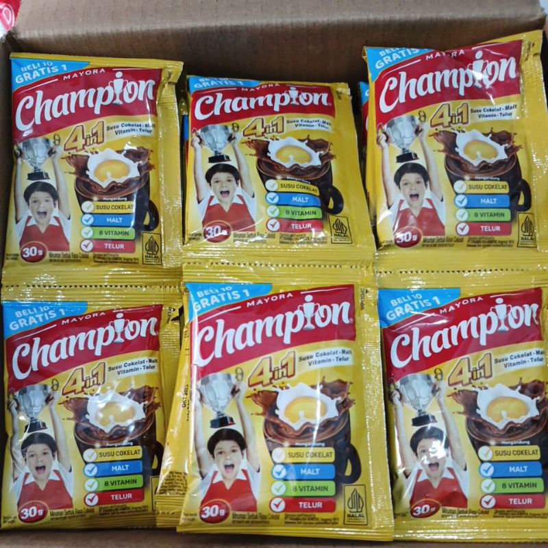 Jual Energen champion 10+1'sachet 30gr isi 11 sachet (tanpa sendok ...