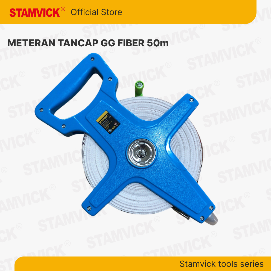 Jual Meteran Tancap Gagang Fiber 50 Meter Stamvick - Meteran Gulung ...