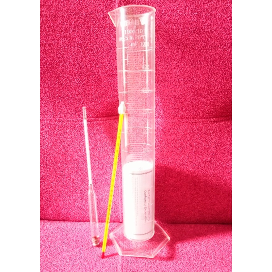 Jual Set 3 PCS Hydrometer Density Solar 800-900 Gelas Ukur PMP 500ml ...