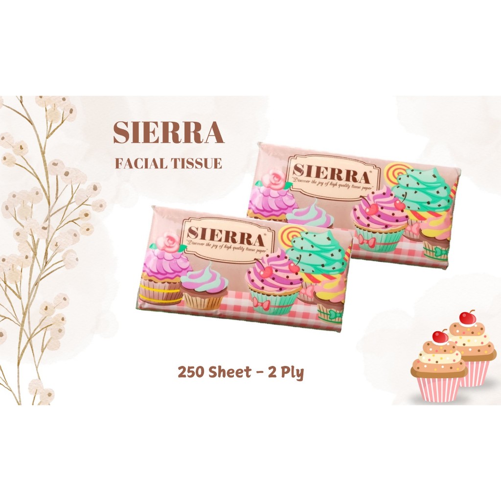 Jual Termurah!! Tisu Wajah SIERRA 250 sheet 2 ply Facial Tissue ...