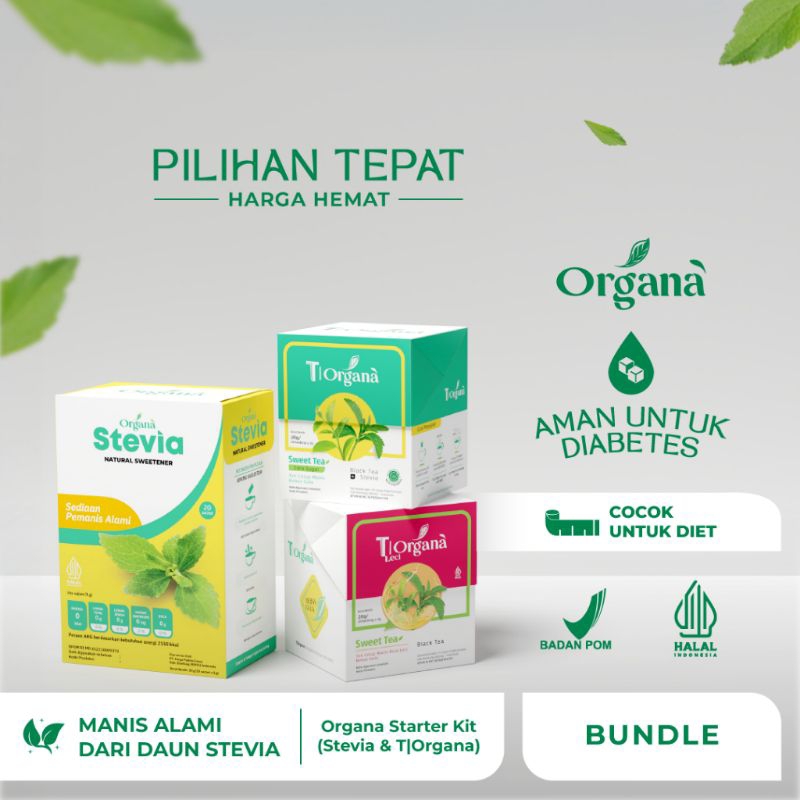 Jual T'Organa teh herbal teh manis tanpa gula, harga perdus isi ...