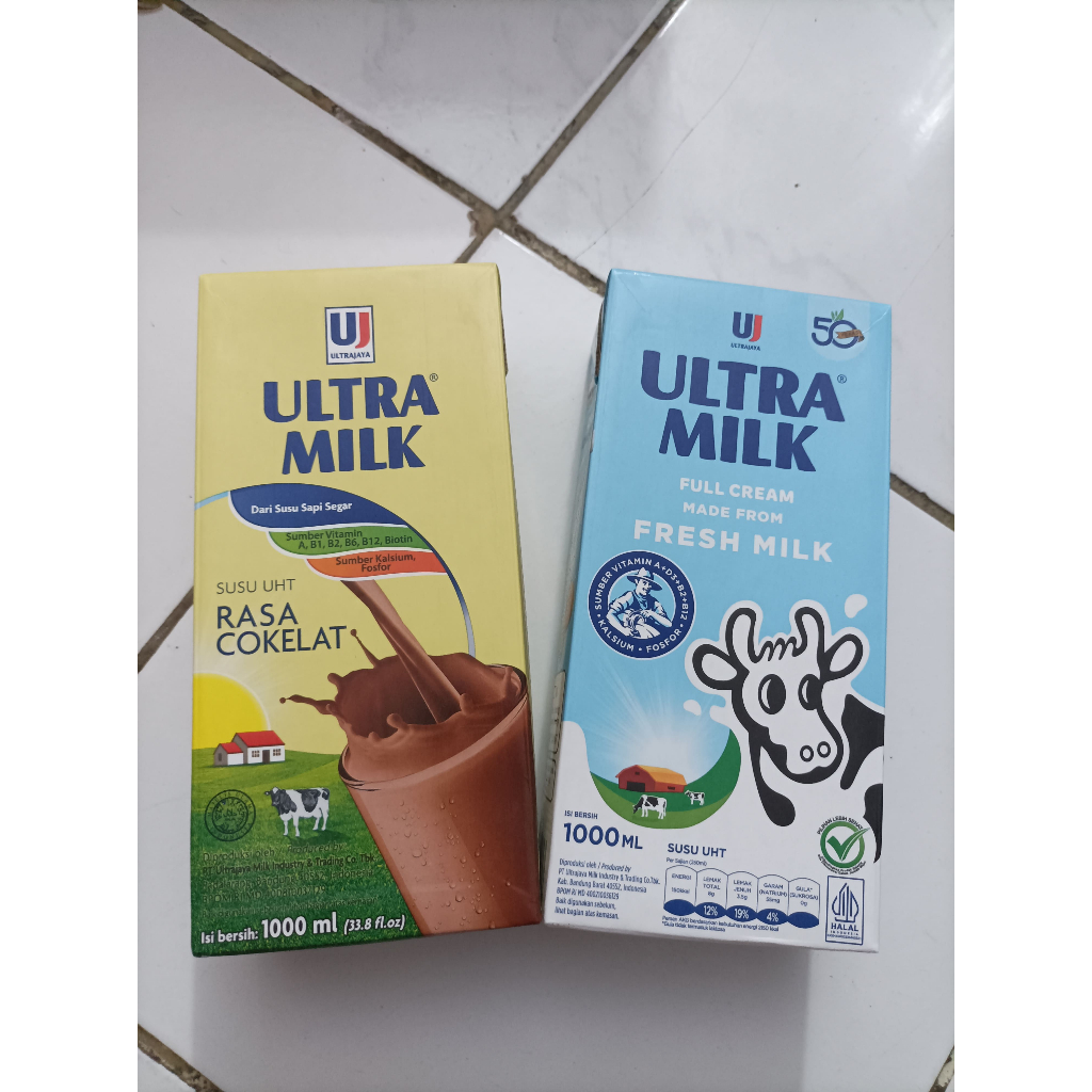 Jual Susu ultra milk full cream / cokelat 1 liter | Shopee Indonesia