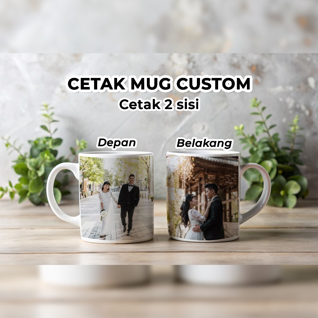 Jual CETAK MUG CUSTOM (GELAS CUSTOM) - Design bisa berbentuk FOTO ...