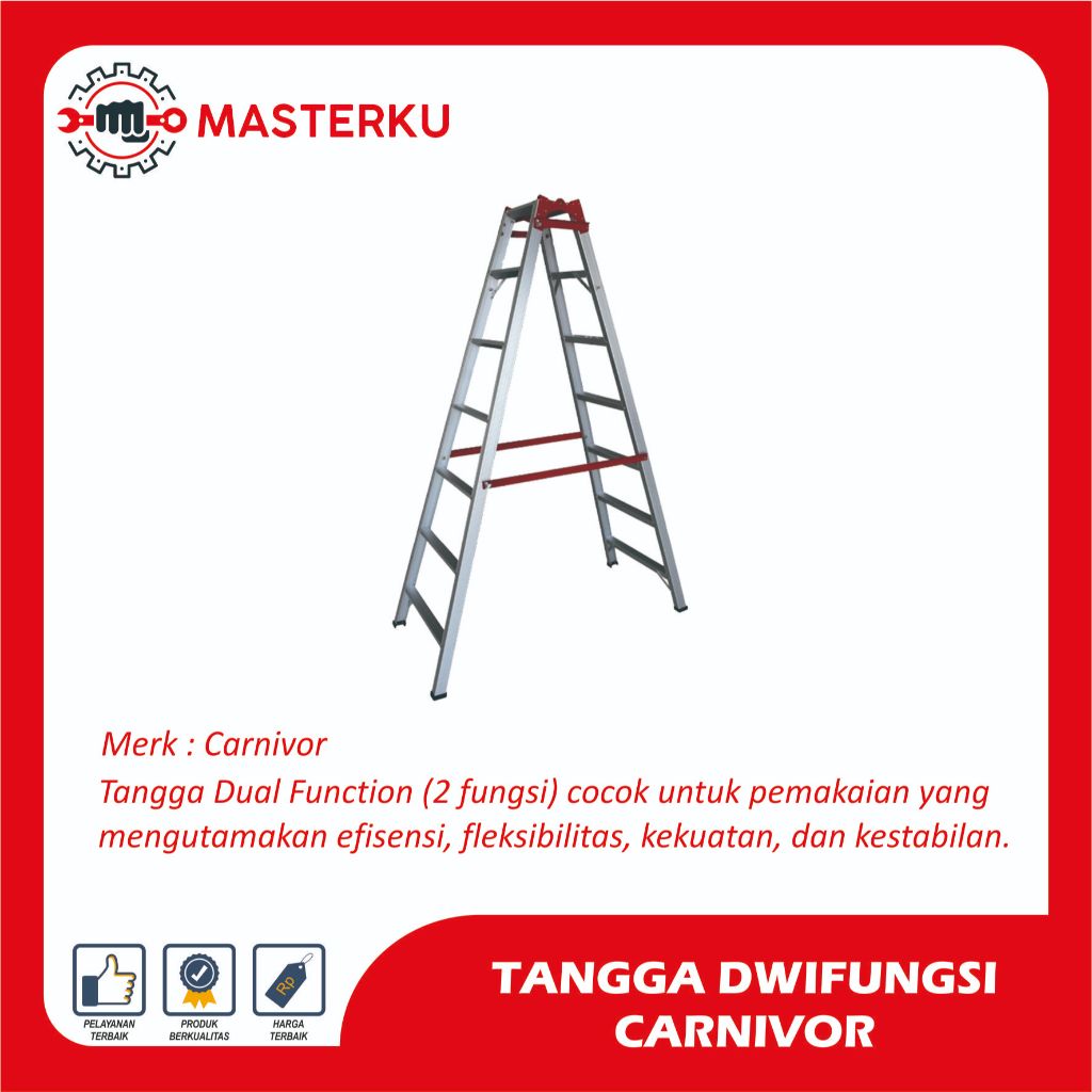 Jual Tangga Carnivor Dua Fungsi/Tangga Lipat/ Tangga Multifungsi ...