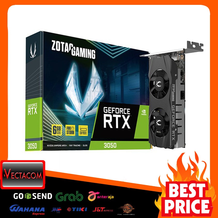 Jual VGA Card ZOTAC GAMING GeForce RTX 3050 6GB LP GDDR6 | Shopee Indonesia