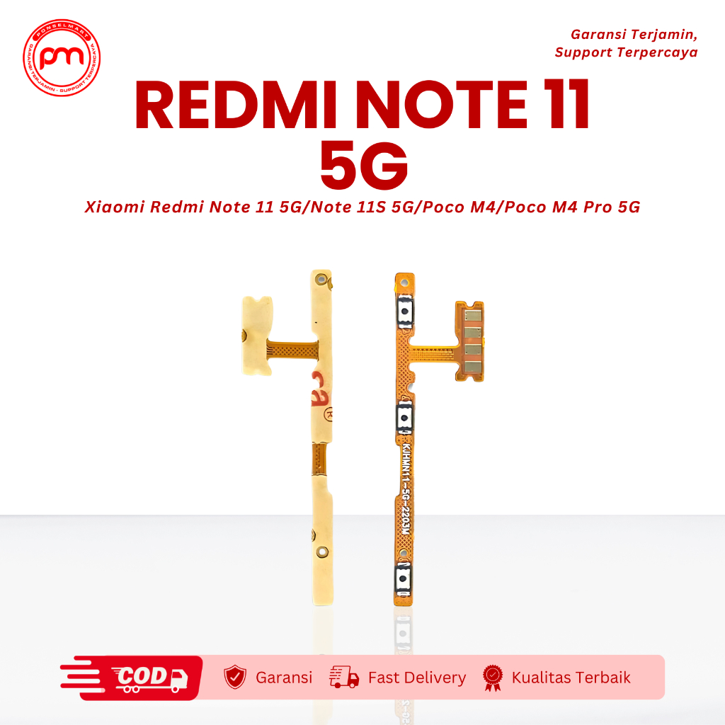 Jual Flexible Power ON/OFF Volume Xiaomi Redmi Note 11 5G 11S 5G Poco M4 M4 Pro 5G | Shopee ...