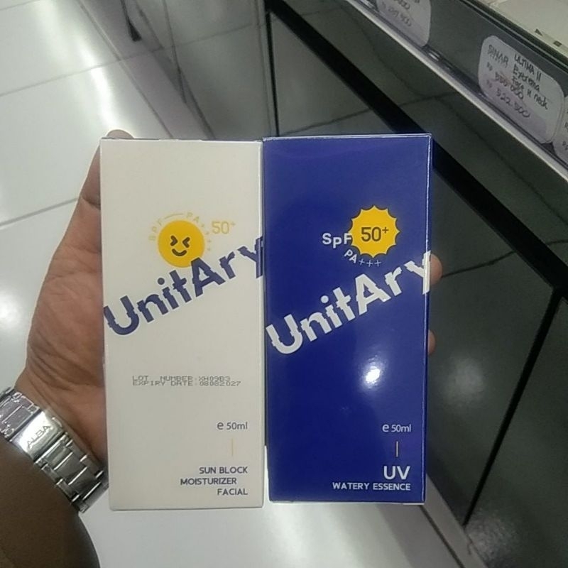 Jual UnitAry Sun Block Moisturizer dan watery essence SPF 50 PA ...