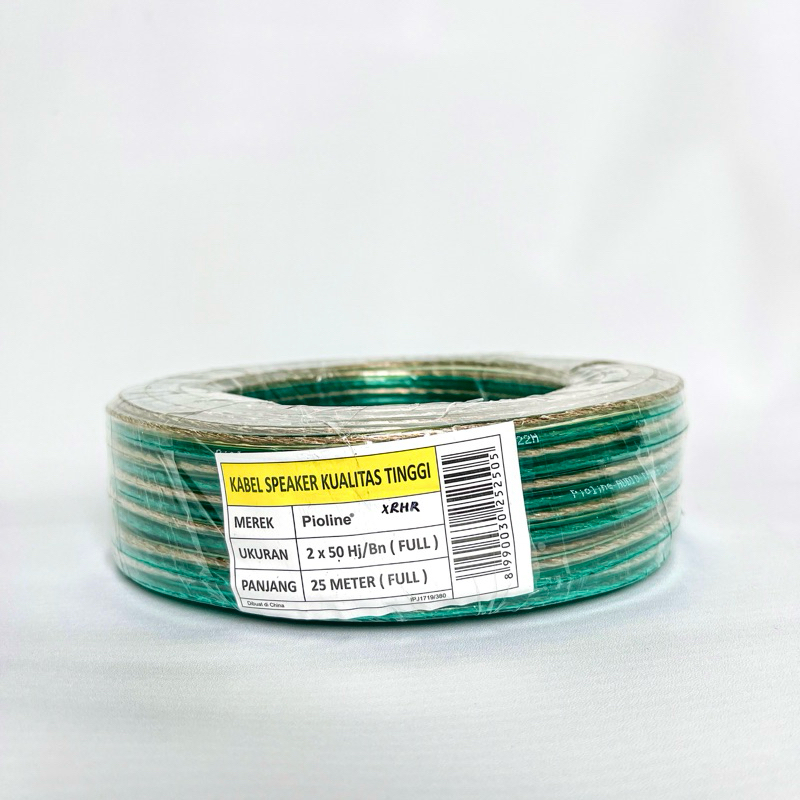 Jual Kabel Audio/listrik Serabut Transparan 2x50 25M (hijau-bening ...
