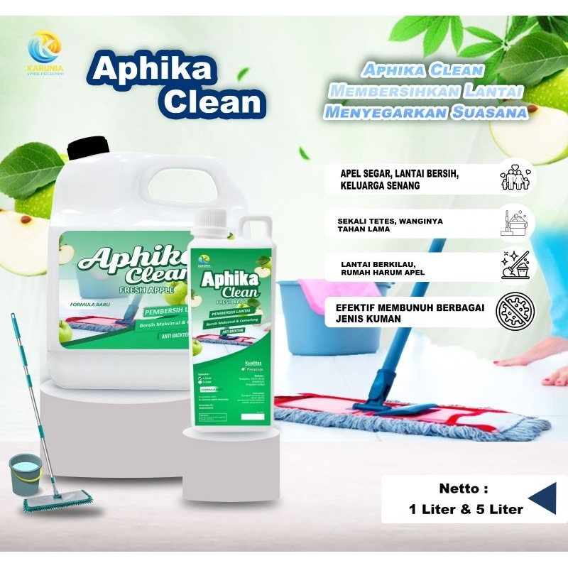 Jual sabun super pel lantai aphika clean premium aroma sereh (1000ml ...