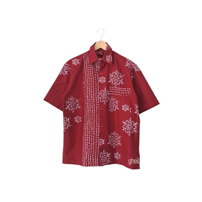 Jual Batik Gheia - Kemeja Batik Natal Special Edition | Shopee Indonesia