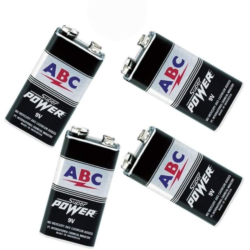 Jual Baterai Abc 9V / 9 Volt / Battery Kotak isi 1 pcs | Shopee Indonesia