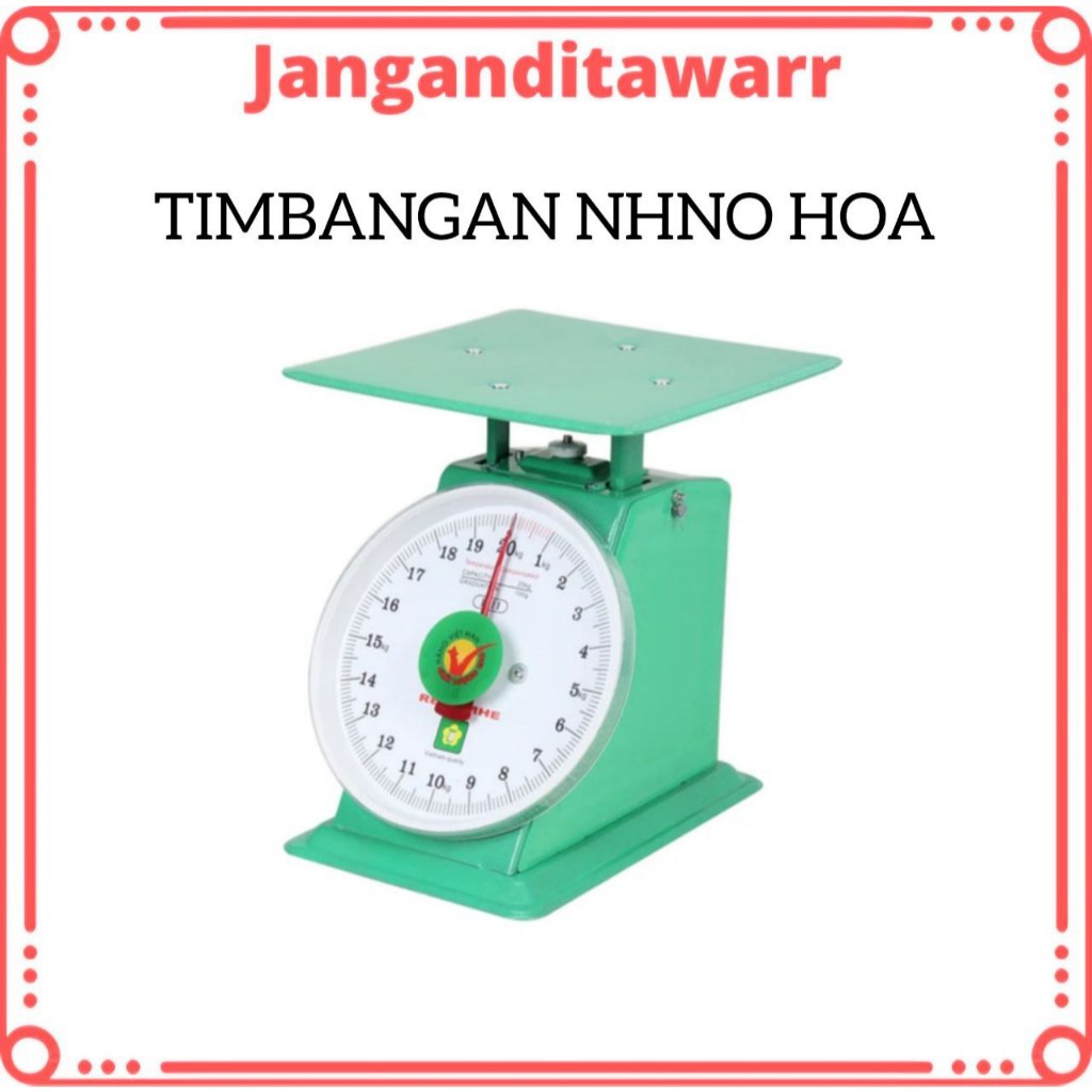 Jual Timbangan Crown NHNO HOA Vietnam Jarum Analog Manual Timbangan Besi Tebal Plat Datar ...