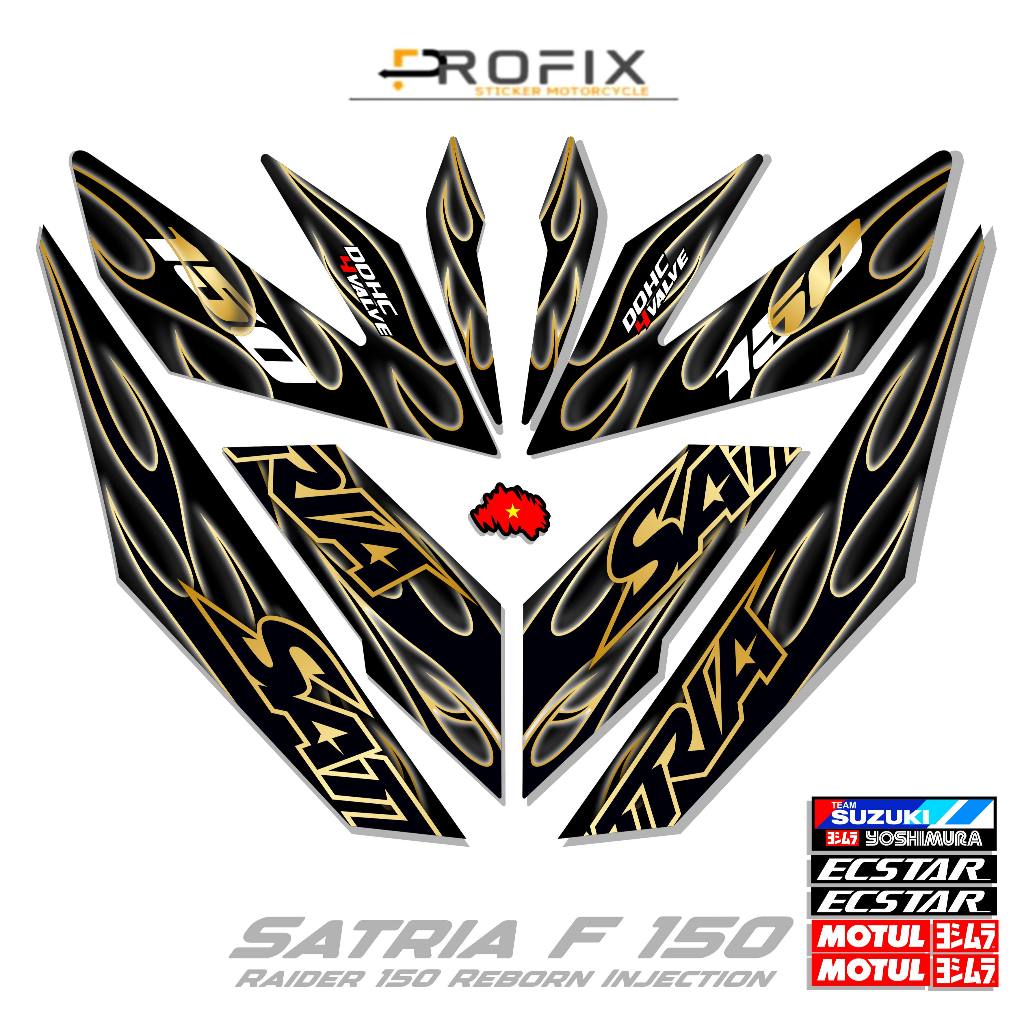 Jual STRIPING SATRIA INJEKSI 150 MOTIF 11 STIKER SATRIA F 150 REBORN ...