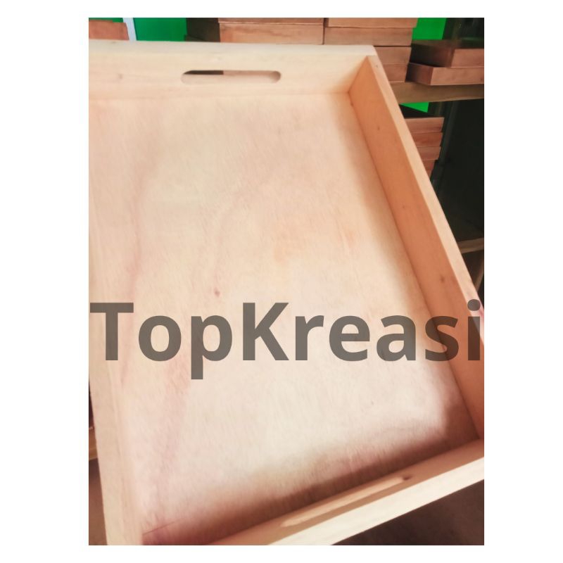 Jual Nampan Kayu Aesthetic 30x40cm Wooden Tray With Handle Minimalis ...