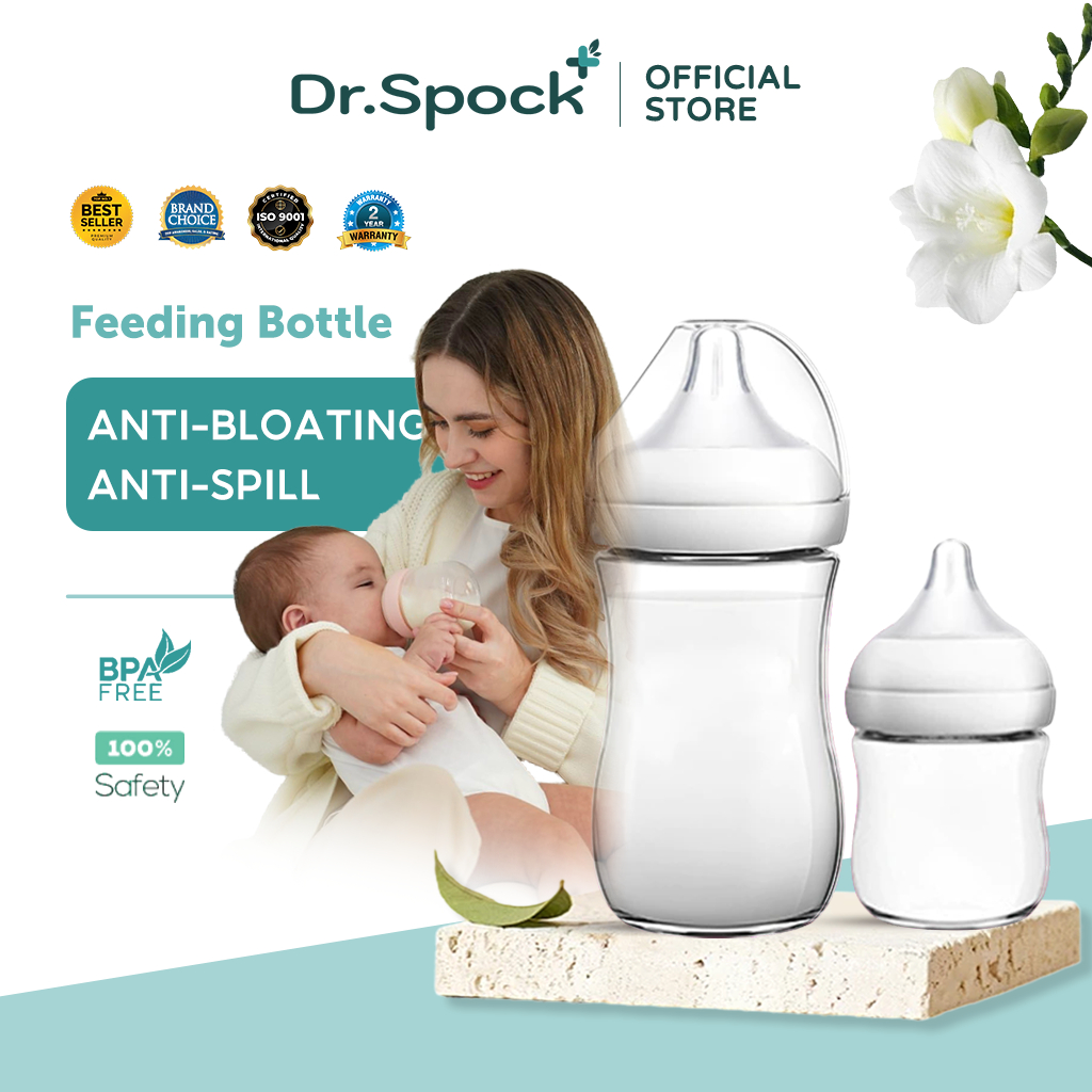 Jual Dr.Spock Dot Bayi Botol Susu 150ML/260ML/330ML Botol susu bayi newborn BPA Free Botol Minum ...