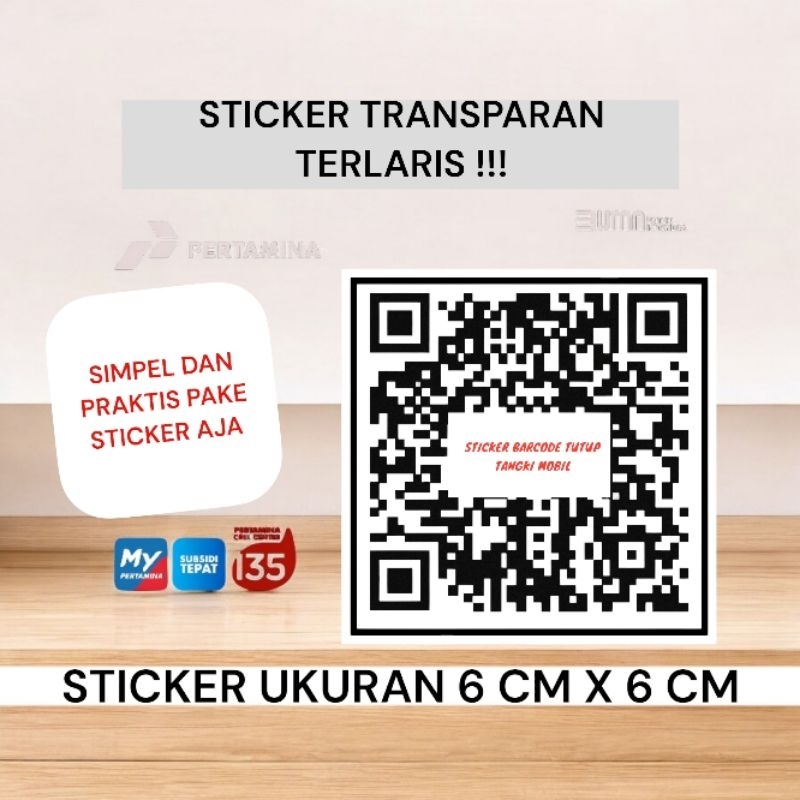 Jual STICKER TUTUP TANGKI MOBIL BARCODE PERTAMINA | Shopee Indonesia