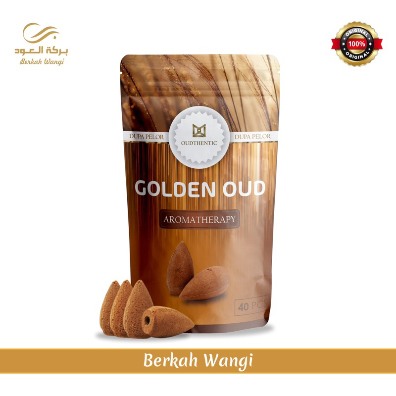 Jual Dupa Pelor Kerucut GOLDEN OUD Asap bawah isi 40 pcs Bukhur ...