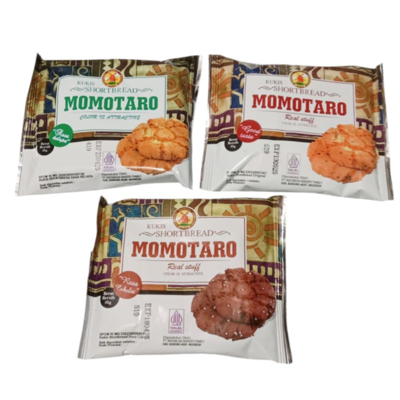 Jual MOMOTARO KUKIS SHORTBREAD 10 PCS Rasa original coklat kelapa ...