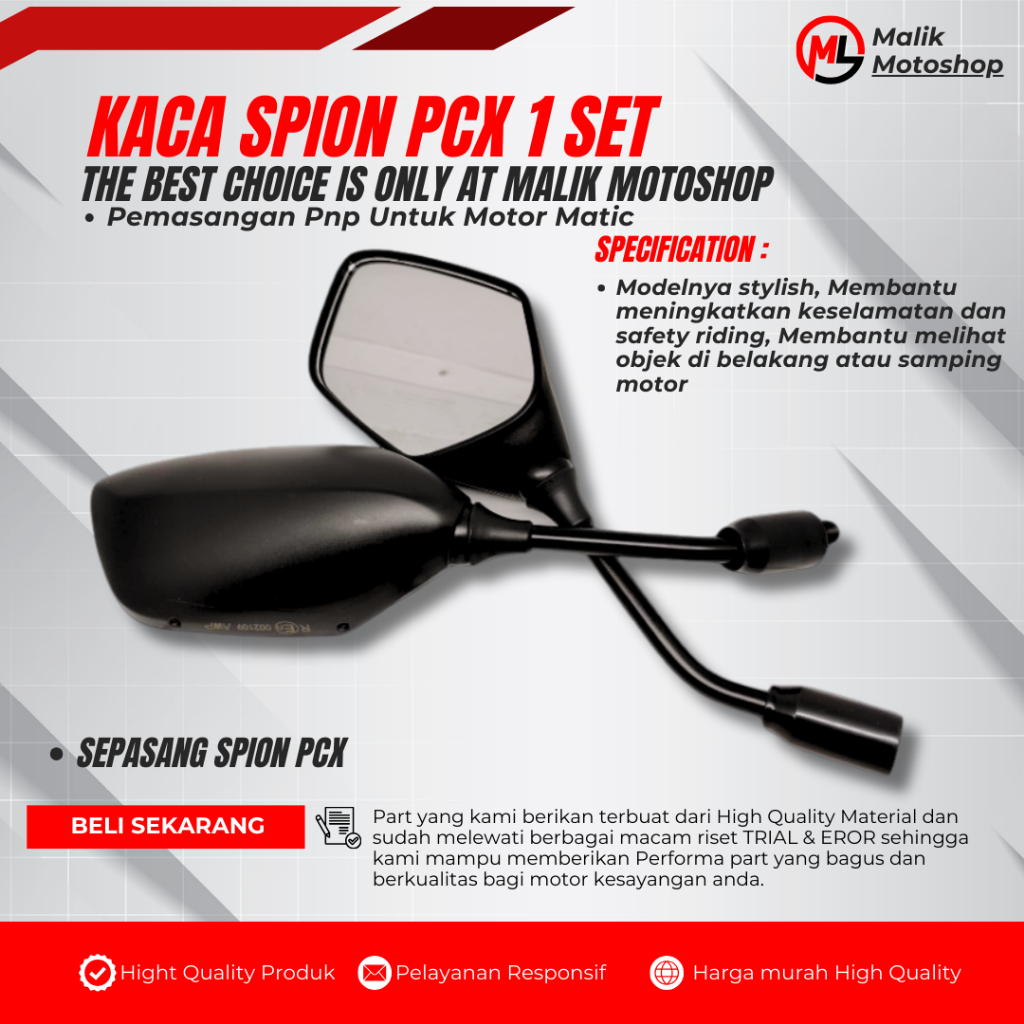 Jual Spion pcx 160 kaca spion pcx 160 bisa untuk vario new 110 125 150 ...