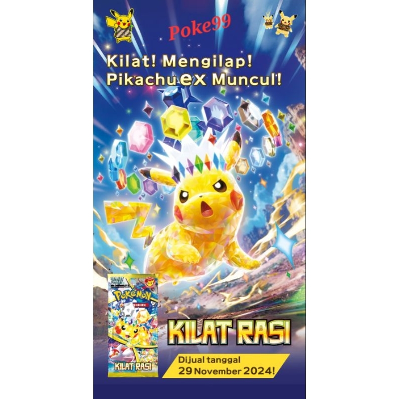 Jual Kartu POKEMON Kilat Rasi kartu booster Pack Ori PROMO! pokemon Indonesia SV8S | Shopee ...