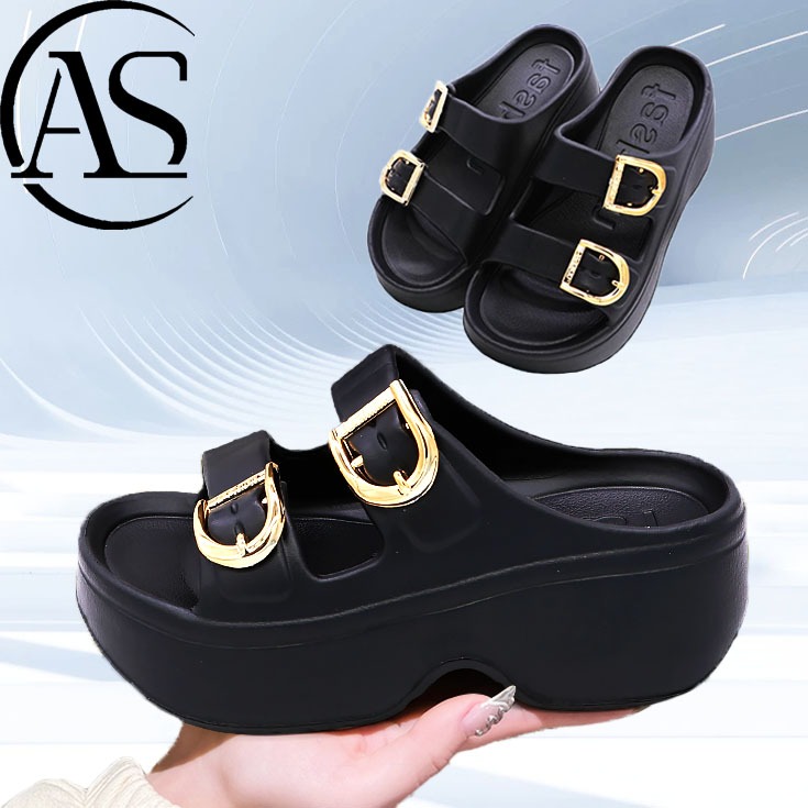 Jual Sandal Wanita Kekinian Tinggi Sandal Fuji Wanita Wedges Korea ...