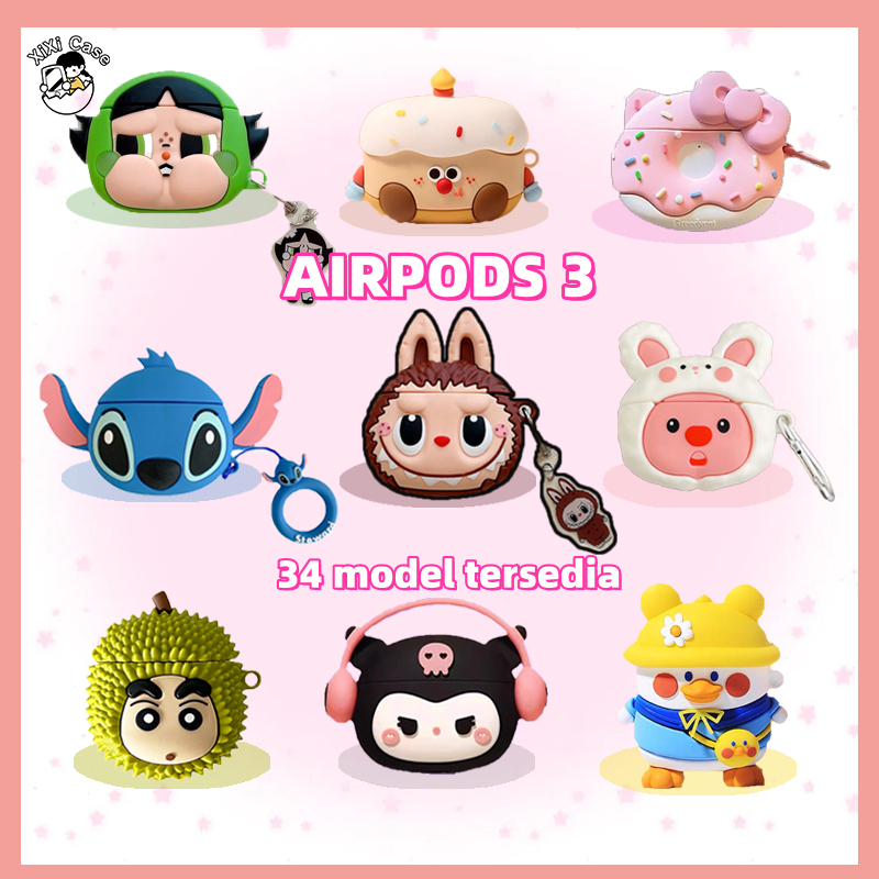 Jual XiXi Case Airpods 3 labubu Karakter 3D Untuk Apple Airpods 3 ...