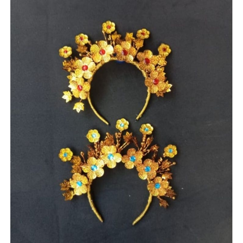 Jual mahkota bando bunga kamboja adat bali (bunga emas) | Shopee Indonesia