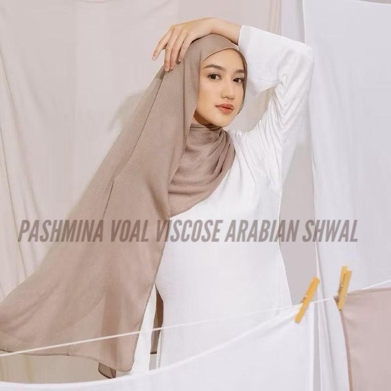 Jual PASHMINA VISCOSE ARABIAN VOILE SHAWL/PASHMINA VOILE VISCOSE | Shopee Indonesia