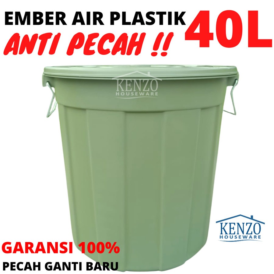 Jual Ember 40 Liter Dengan Tutup TABITHA Ember Air Warna Kamar Mandi ...