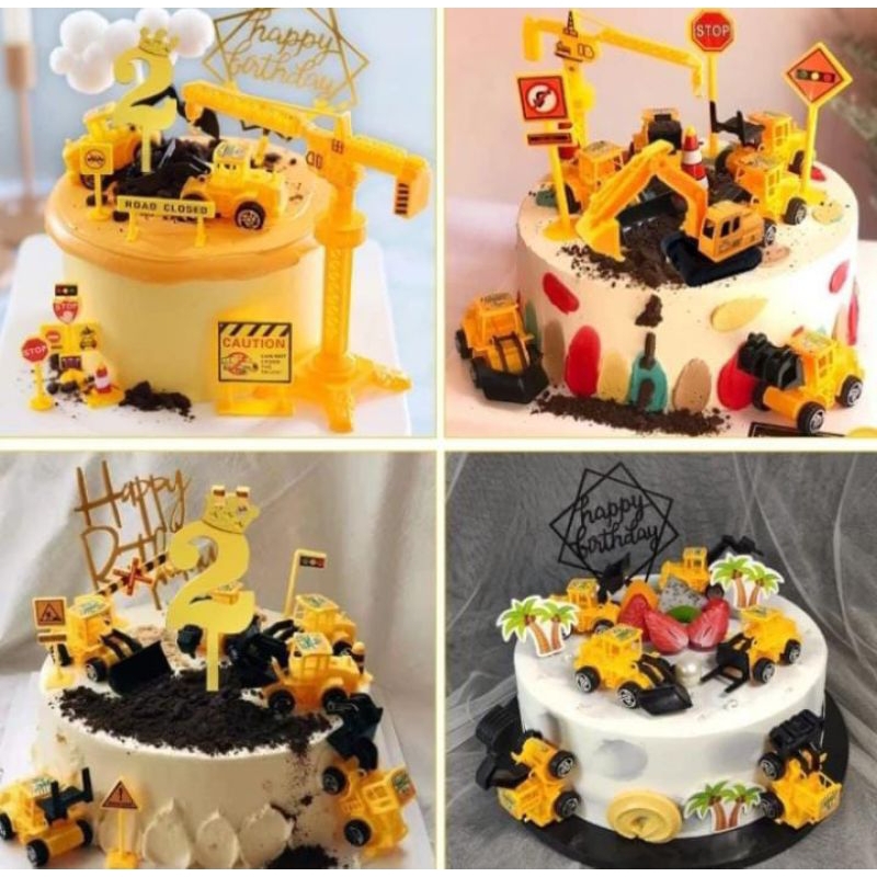 Jual topper cake eskavator construction truck excavator truk rambu ...