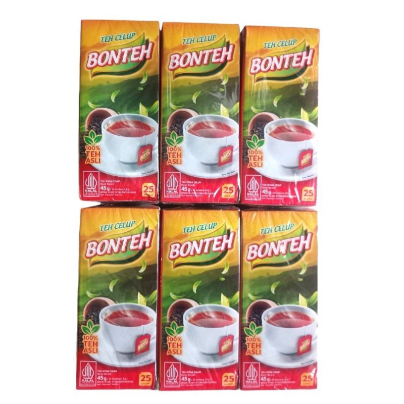 Jual Promo Paket Hemat 6 Box Teh Celup BONTEH (25x1.8gr) | Shopee Indonesia