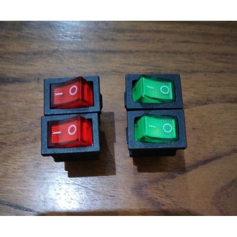 Jual Saklar Kotak 3 pin + LED Merah LED Hijau ukuran 15x21mm | Shopee ...