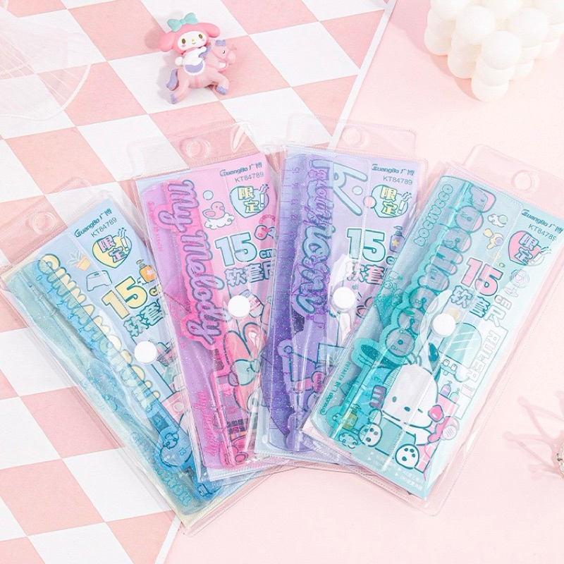 Jual Sanrio Penggaris Ruler Busur Elastis Set 4Model #t051 | Shopee ...