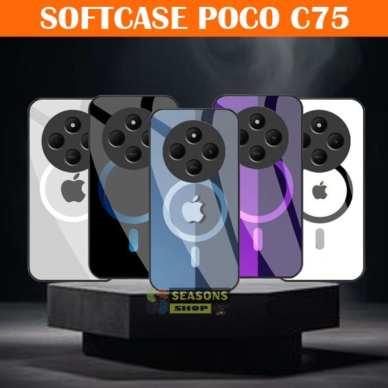 Jual Softcase Kaca Poco C75 Terbaru 2024 Full Cover Pelindung Camera Proteck [02G] Produk Custom ...