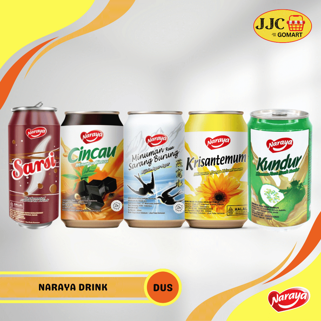 Jual Naraya Minuman Kaleng | Teh Bunga | Bird's Nest | Winter Melon ...