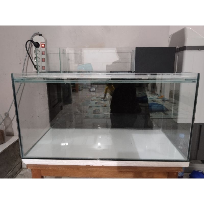 Jual Aquarium kaca full 8 mm ukuran 80x40x40 | Shopee Indonesia