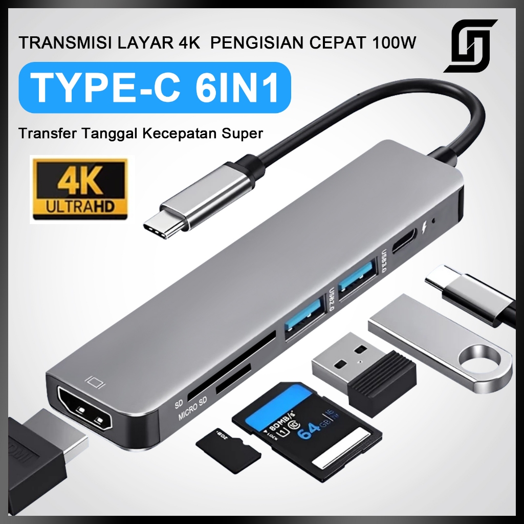 Jual Stasiun Dok Enam Dalam Satu untuk Apple Notebook Telepon Hub ...