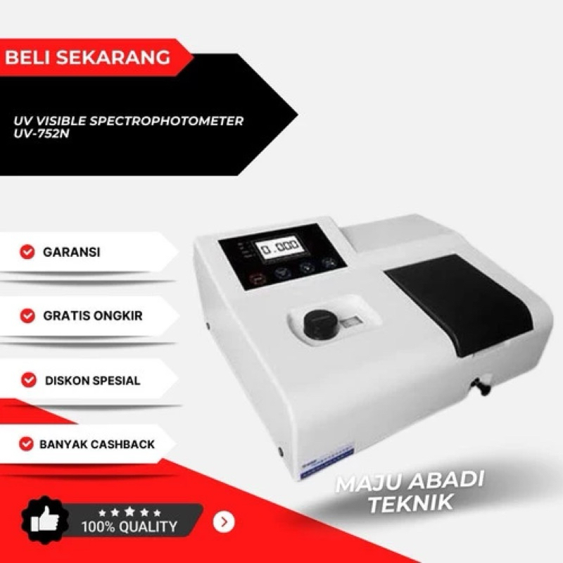 Jual UV Visible Spectrophotometer UV-752N Vis Spektrofotometer Lab UV752N | Shopee Indonesia