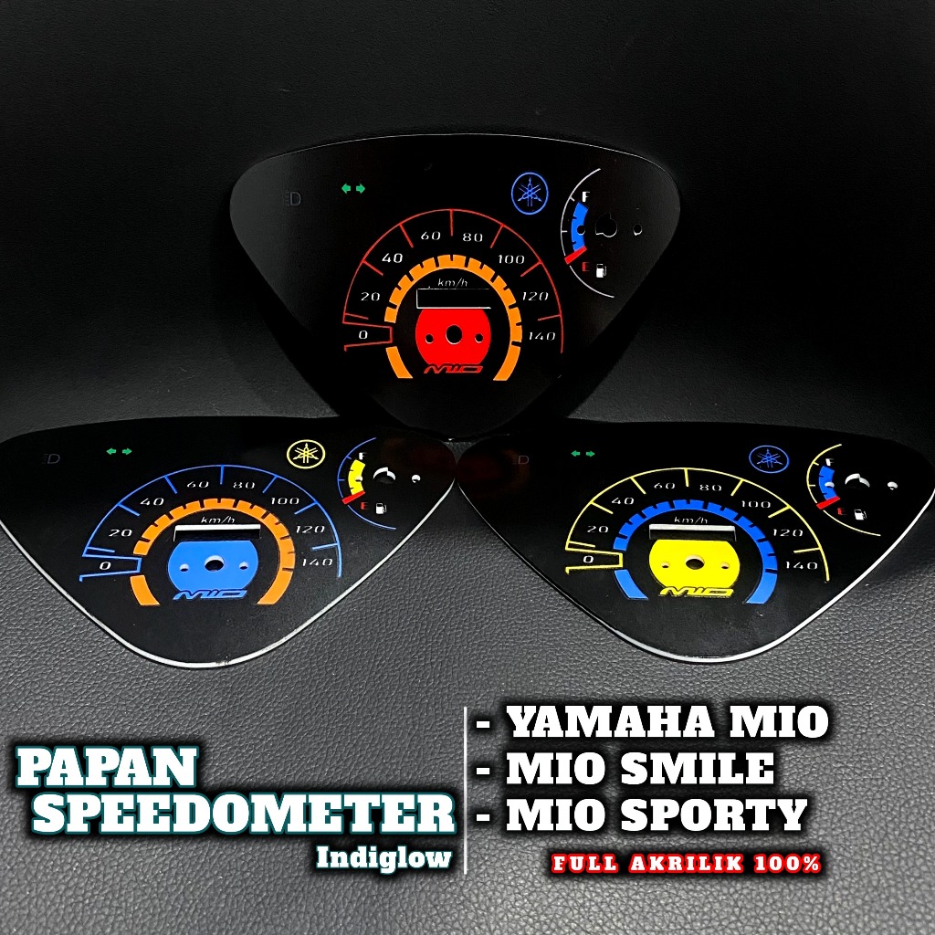 Jual Papan Speedometer Yamaha Mio Sporty & Mio Smile Indiglow papan ...