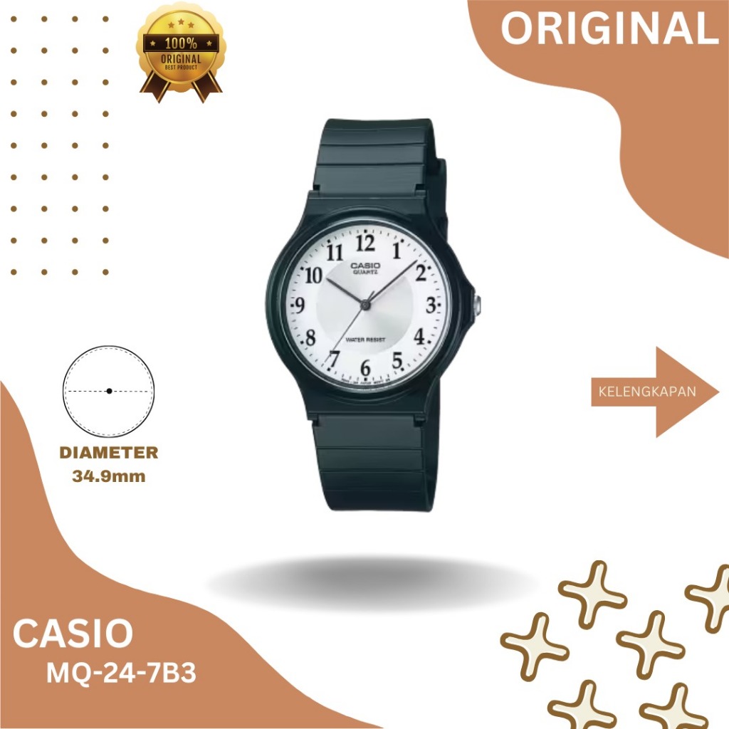 Jual JAM TANGAN CASIO MQ 24 7B3 ORIGINAL GARANSI | Shopee Indonesia