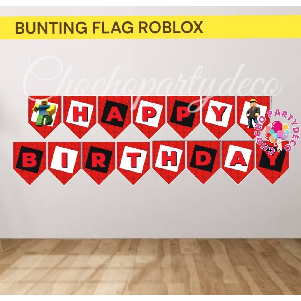 Jual Bunting Flag ROBLOX / Banner Roblox Minecraft | Shopee Indonesia