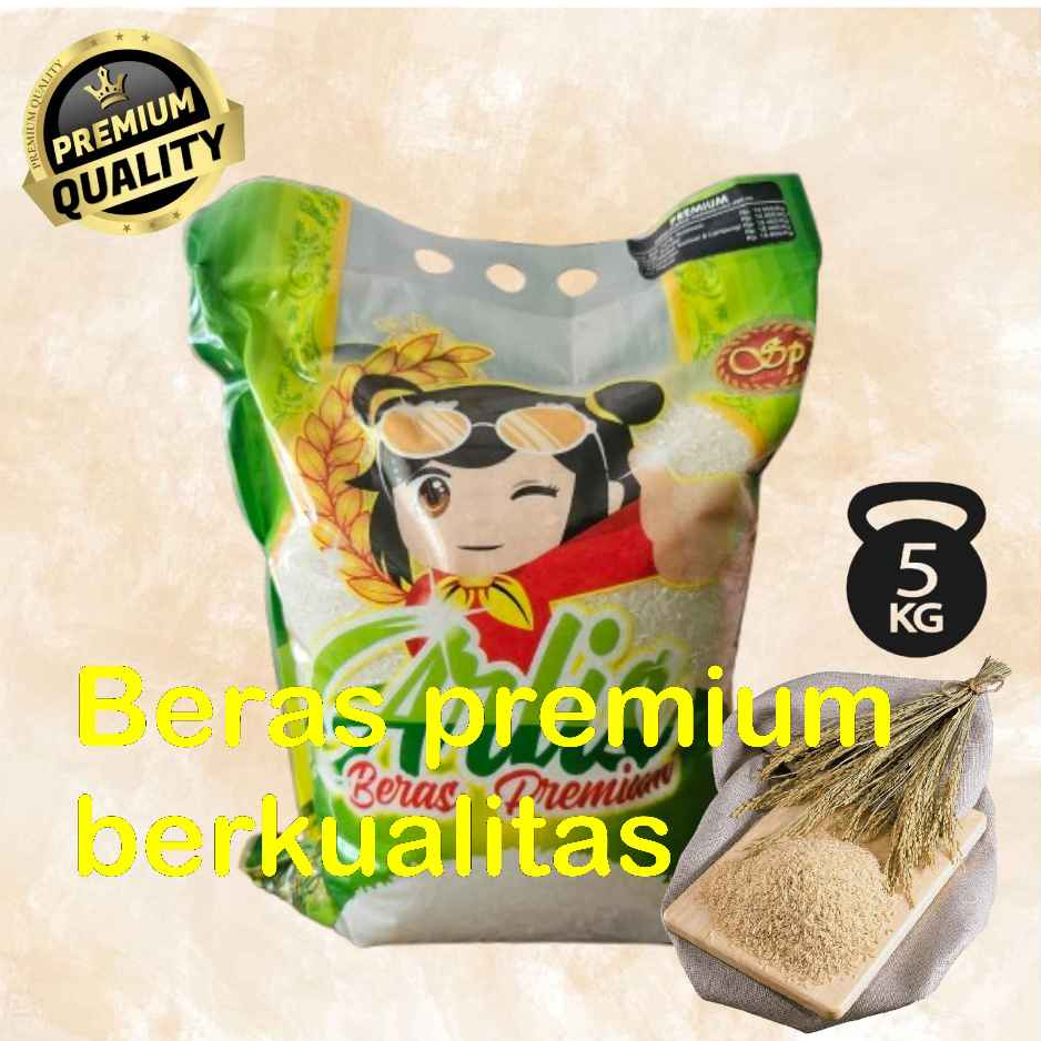 Jual Beras premium pulen berkualitas merek ARTIS 5KG/Liter | Shopee Indonesia