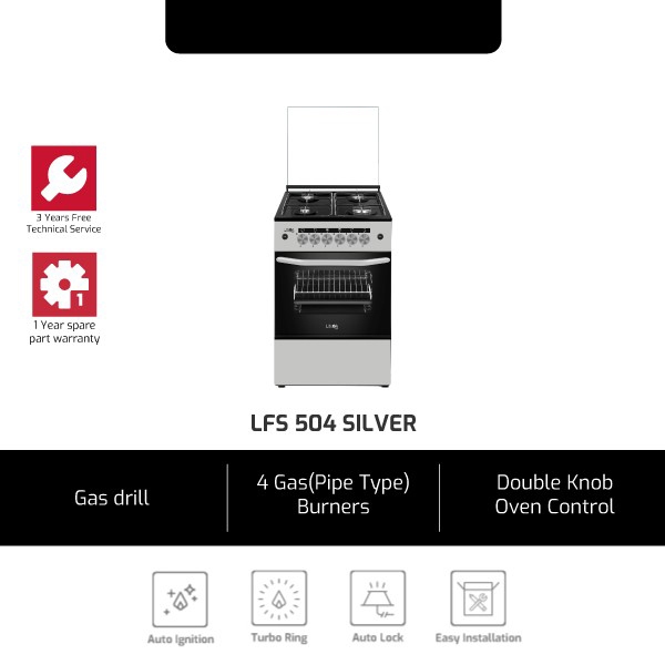 Jual Kompor Oven Freestanding Cooker 4 Burners LINEA by TEKA LFS 504 ...