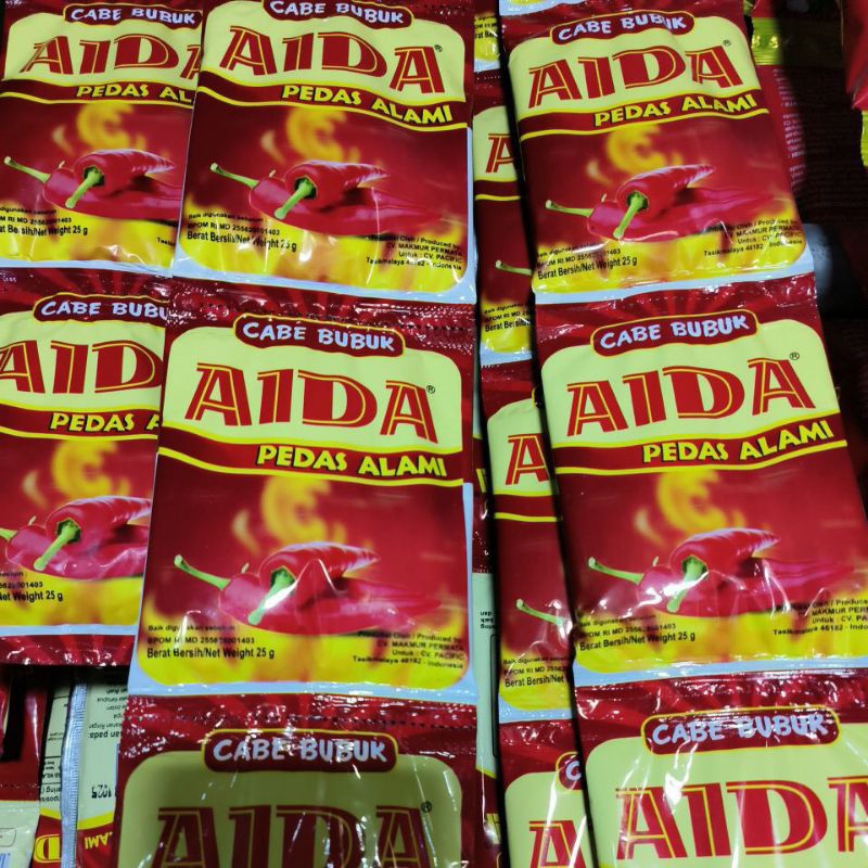 Jual cabe bubuk AIDA berat 25gr | Shopee Indonesia
