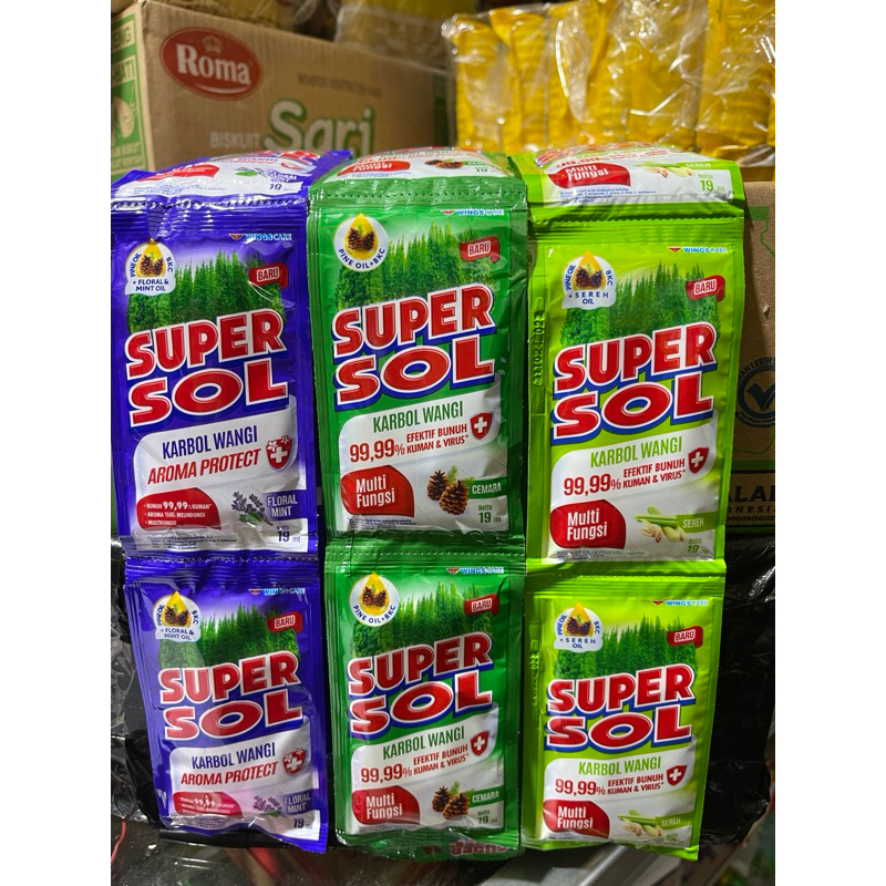 Jual SUPERSOL CEMARA 500 RENCENG ( ISI 12 SACHET ) | Shopee Indonesia