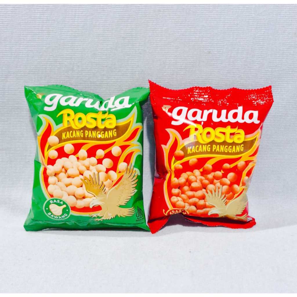 Jual Kacang Garuda Rosta Bawang / Pedas (1 Renteng isi 10 Pcs) | Shopee ...